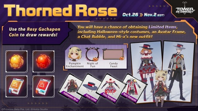 Tower of Fantasy: Sự kiện Halloween Thorned Rose mở ra cơ hội sở hữu ...