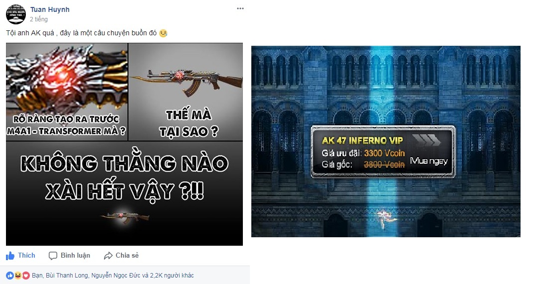 Đột Kích: Vì đâu AK-47 VIP Inferno càng ngày càng bị ghẻ lạnh?